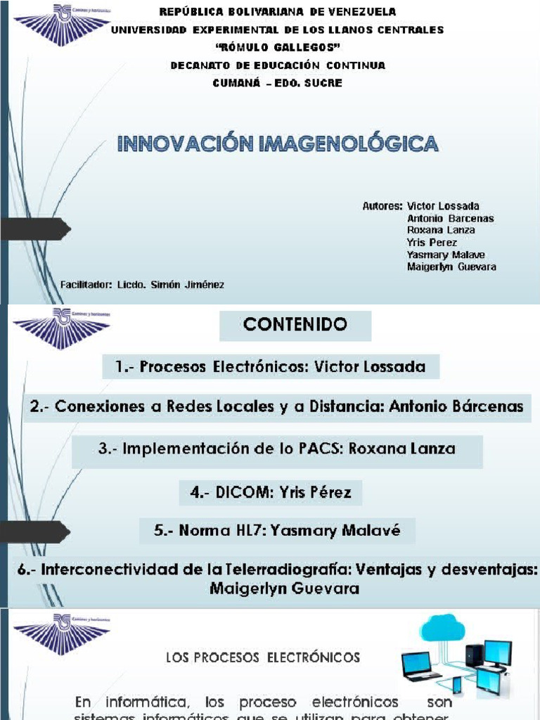Presentación Procesos Electronicos | PDF