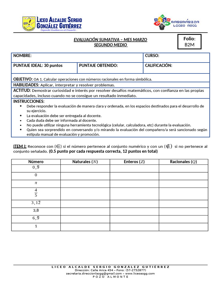 Ev. 1 2 Medio B2M | PDF