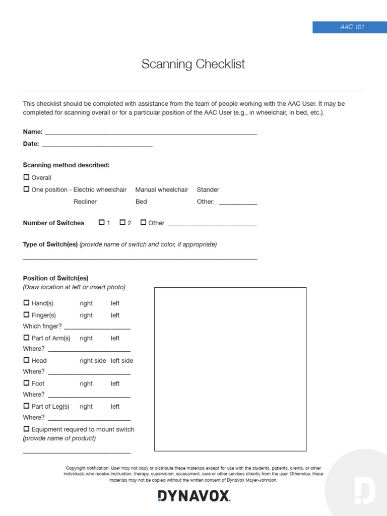 Scanning Checklist | PDF