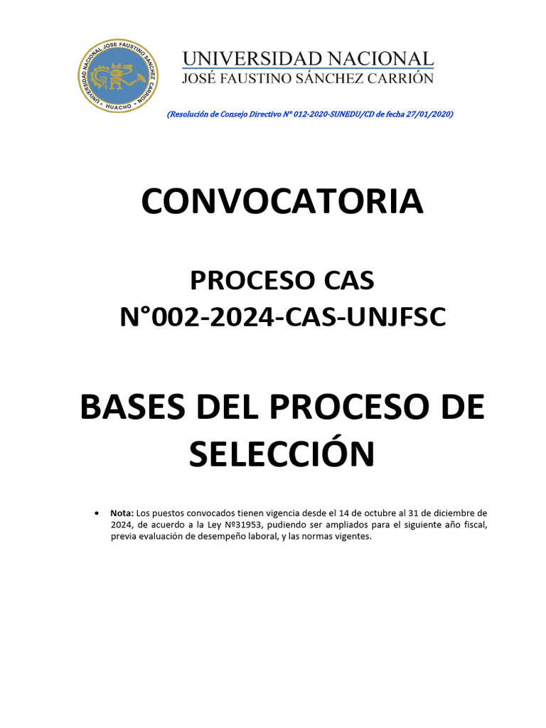 Oficio #011 2024 CCP Cas Exp 2024 067549 - Convocatoria | PDF