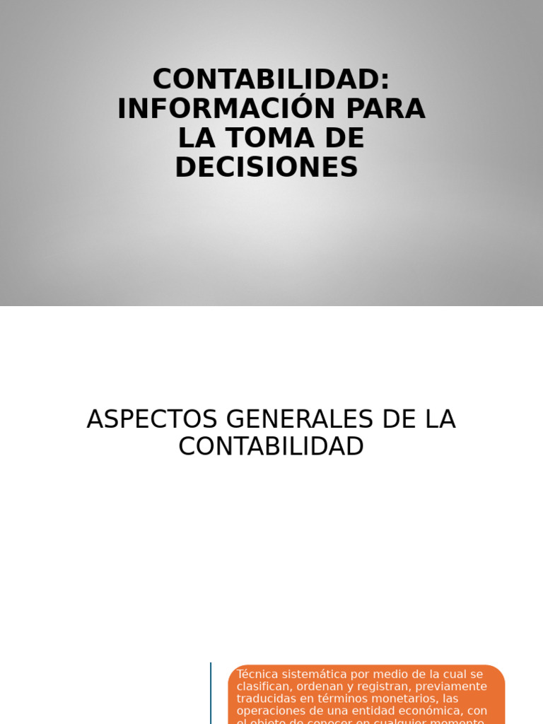 Tema 1 - Aspectos Generales de la Contabilidad | PDF