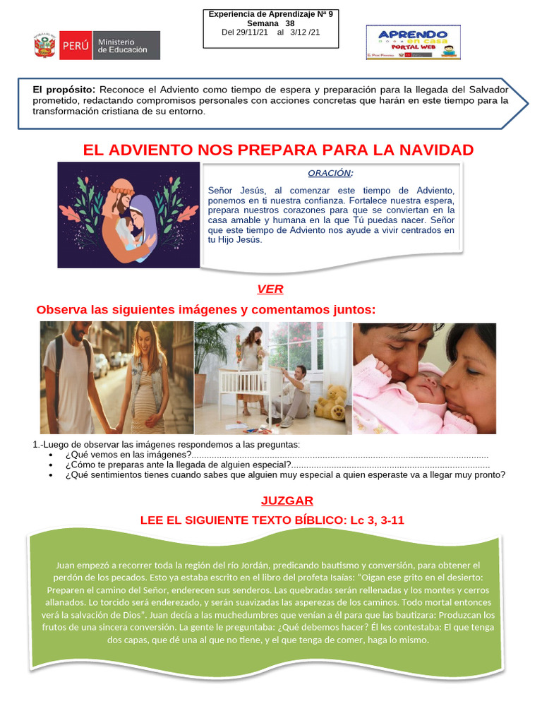 Ficha Adviento | PDF