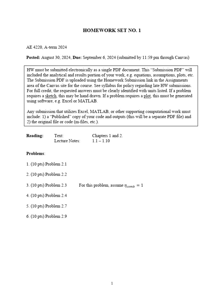 HW1 Handout | PDF