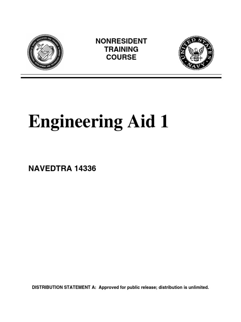 US Navy Course - Engineering Aid 1 NAVEDTRA 14336 | PDF | Surveying ...