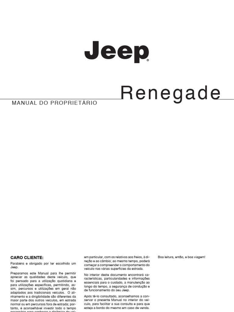 Handbook-2018-Renegade Resumo | PDF
