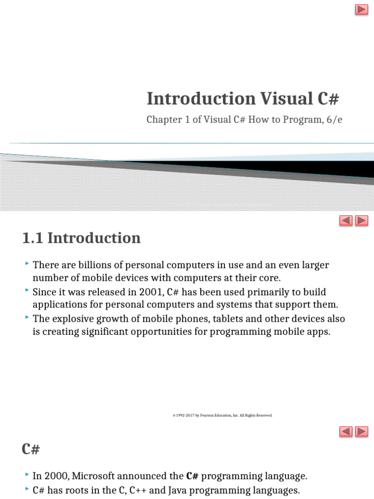 1 Vcsharphtp6 - 01 C# and | PDF