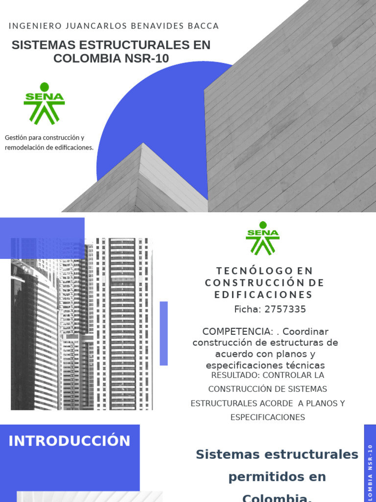 Sistemas Estructurales en Colombia NSR-10 | PDF | pared | Tecnología