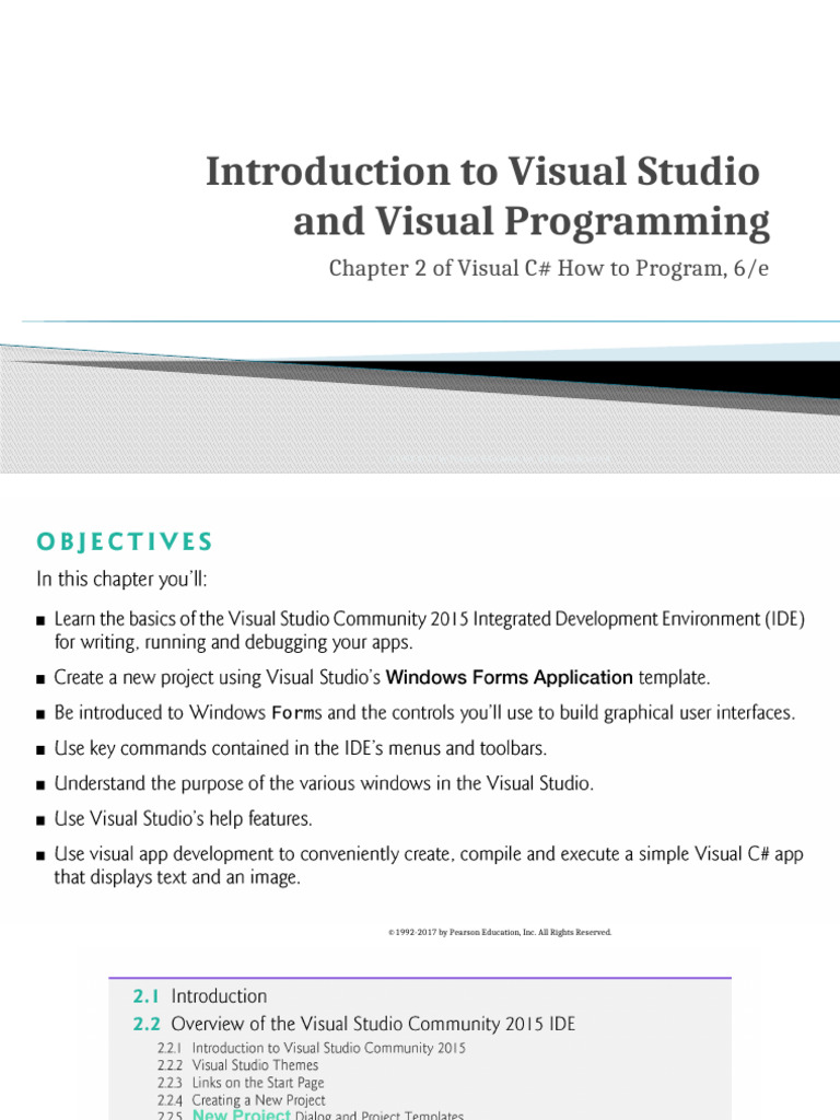 Vcsharphtp6 - 02 Introduction To Visual Studio and Visual Programming | PDF
