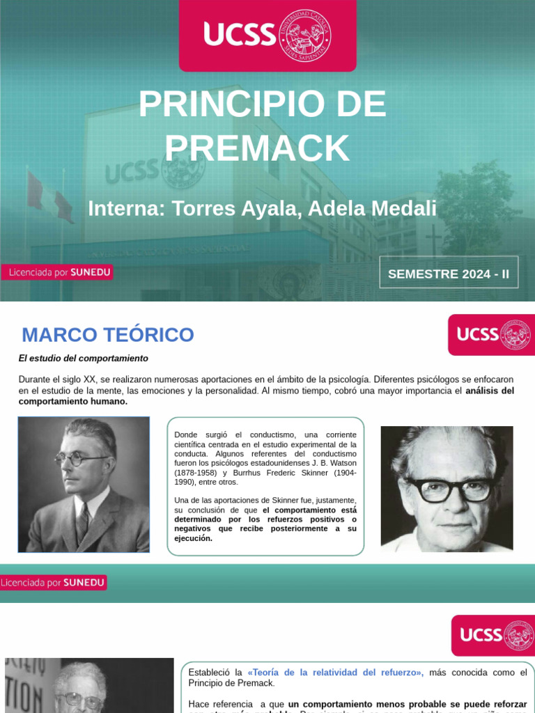 Principio de Premack - Torres Ayala | PDF
