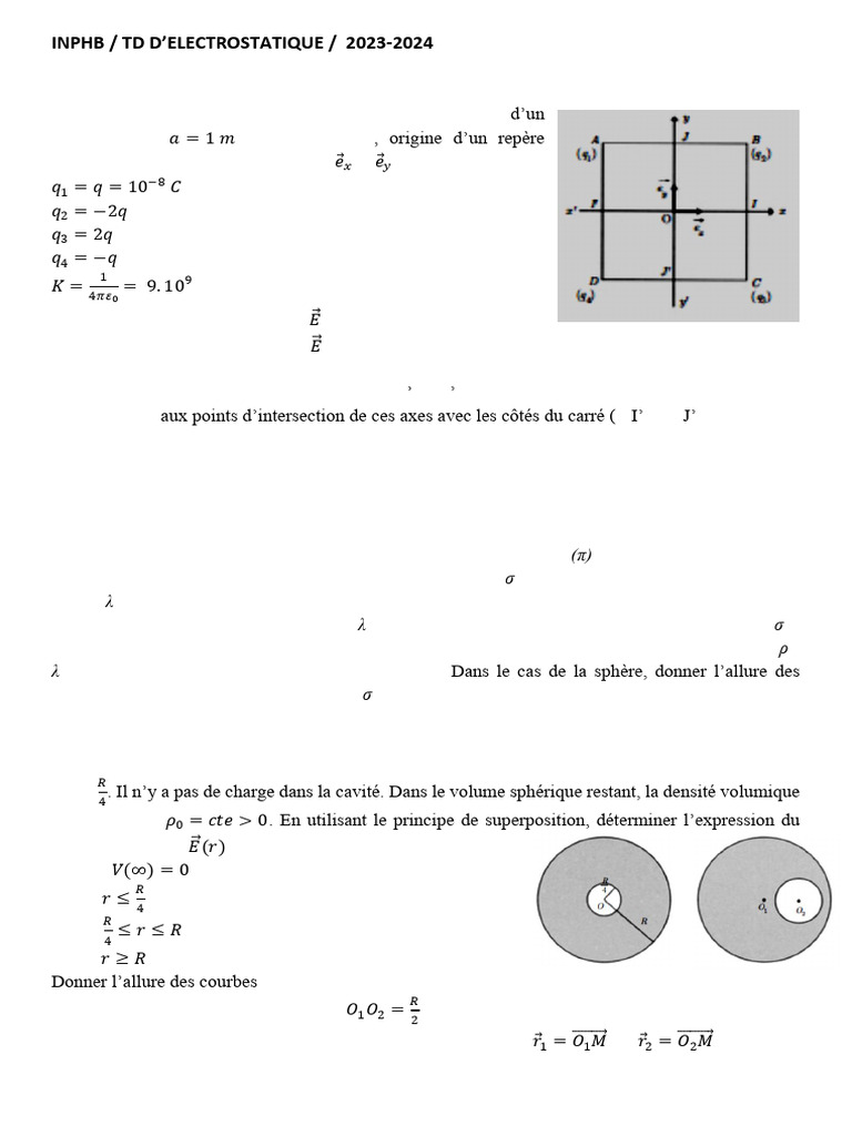 TD Electrostatique | PDF