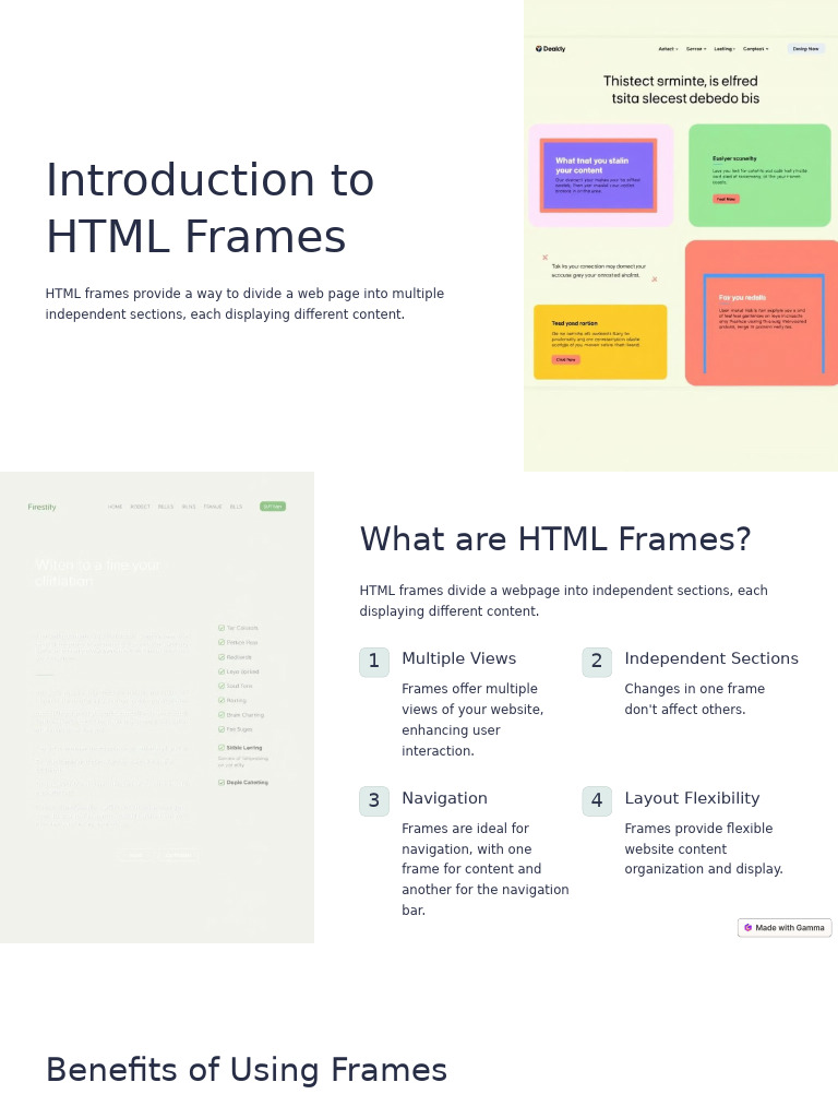 Introduction To HTML Frames | PDF