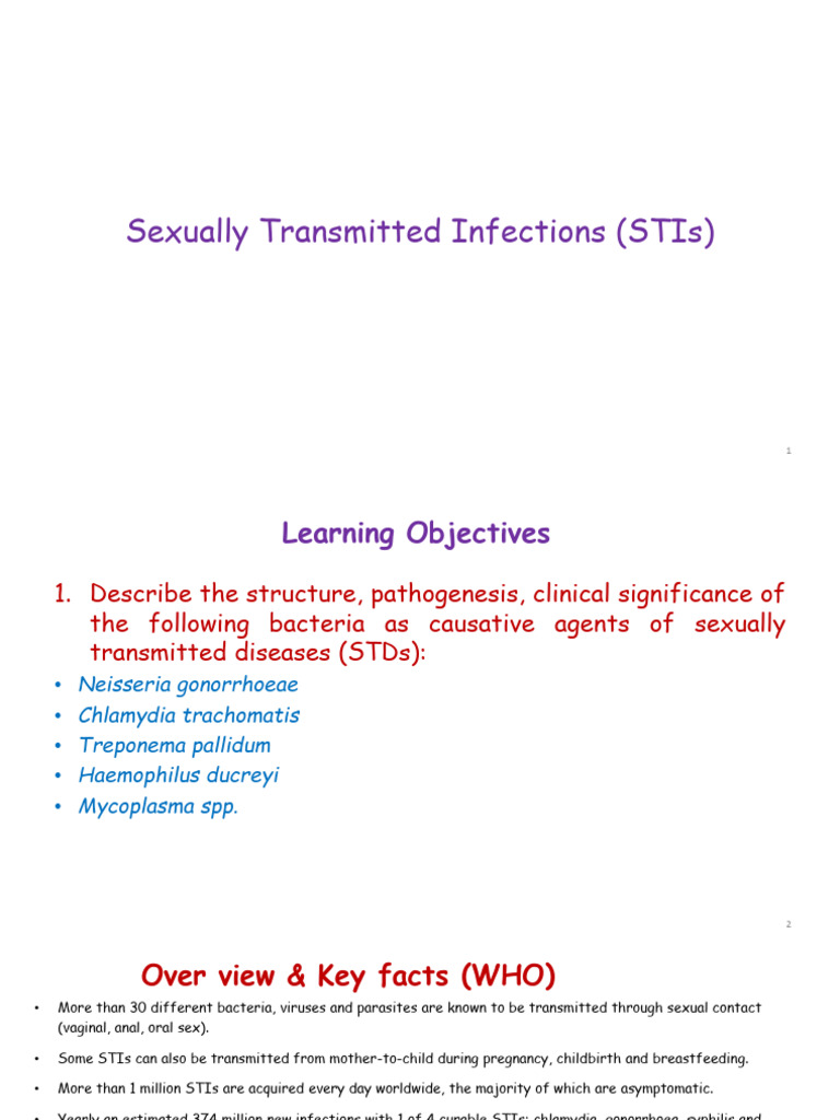Sexually Transmitted Infections | PDF