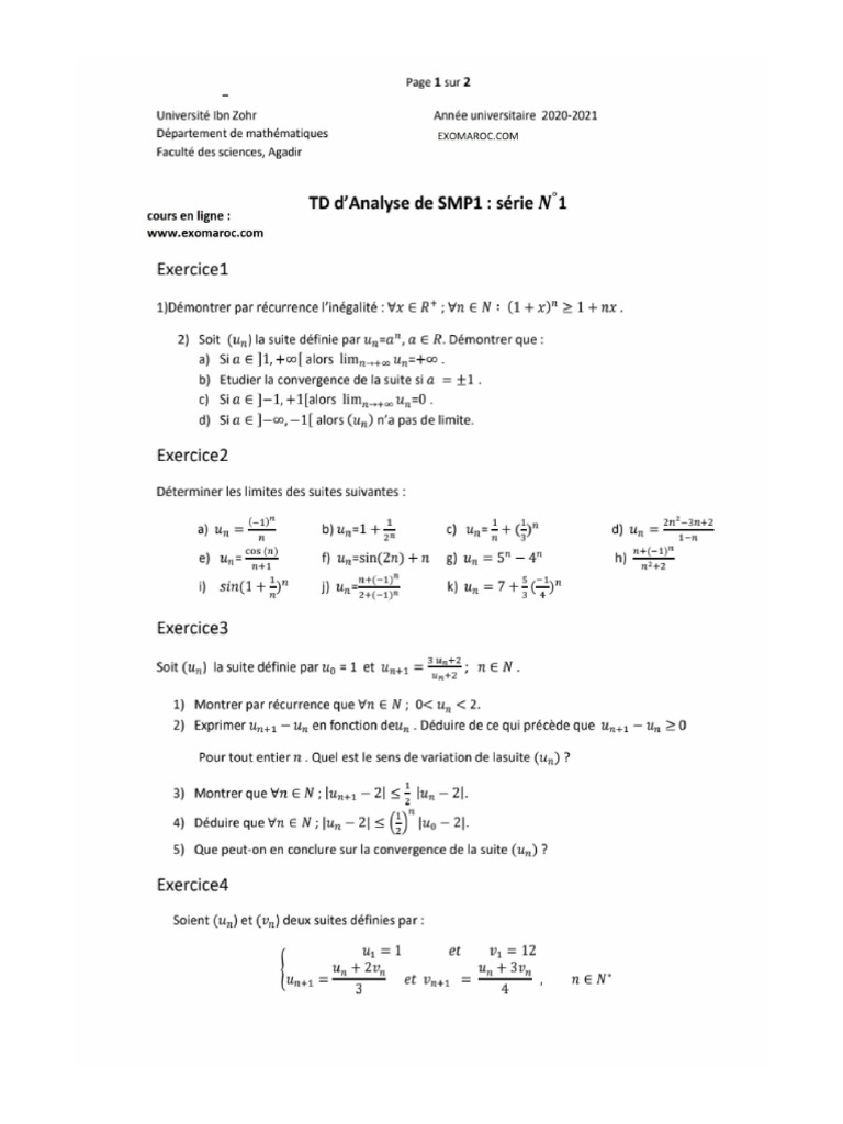 TD LES SUITE AGADIR | PDF
