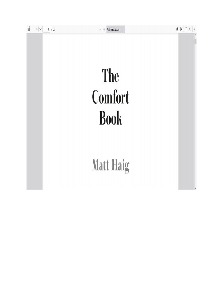 The Comfort Book | PDF
