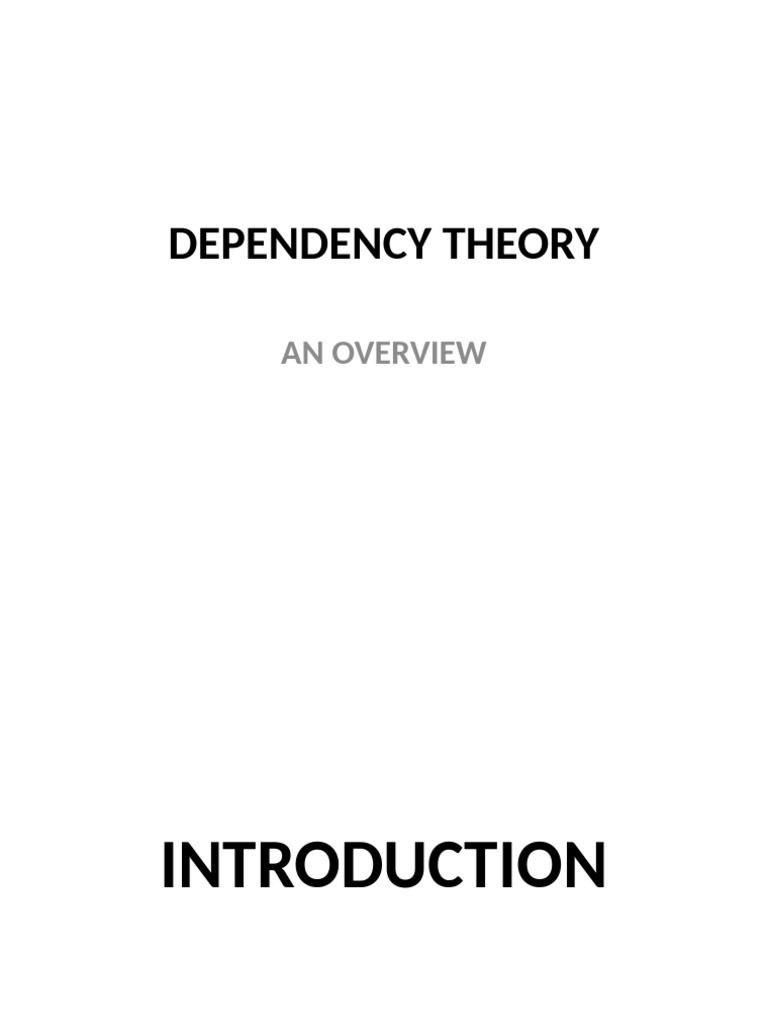 Dependency Theory Class Presentation | PDF