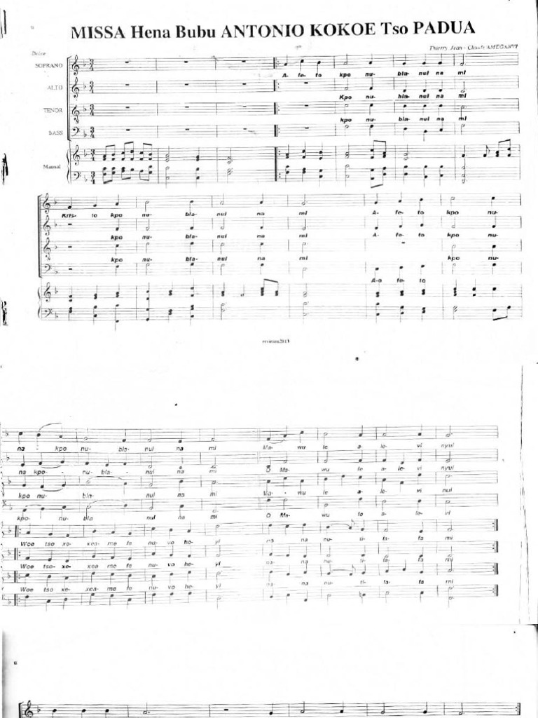 Messe ST Antoine de Padou | PDF