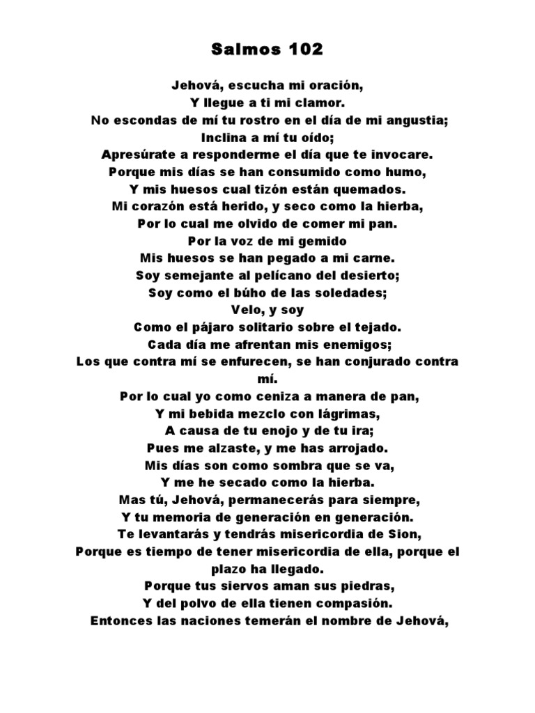 Salmos 102 | PDF