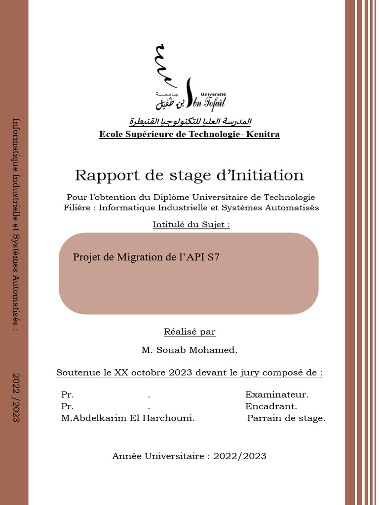 Rapport Stage | PDF