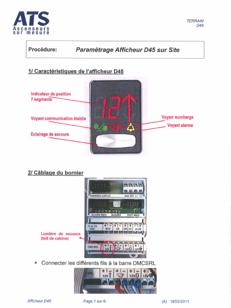 Afficheur DMG D45 | PDF