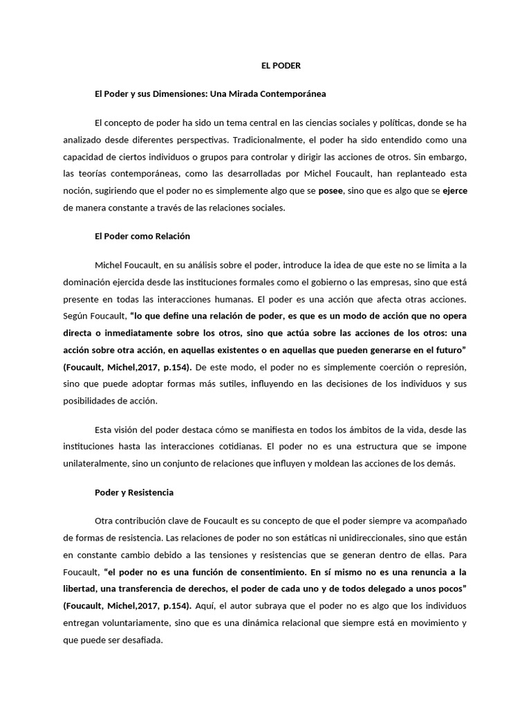 El Poder | PDF