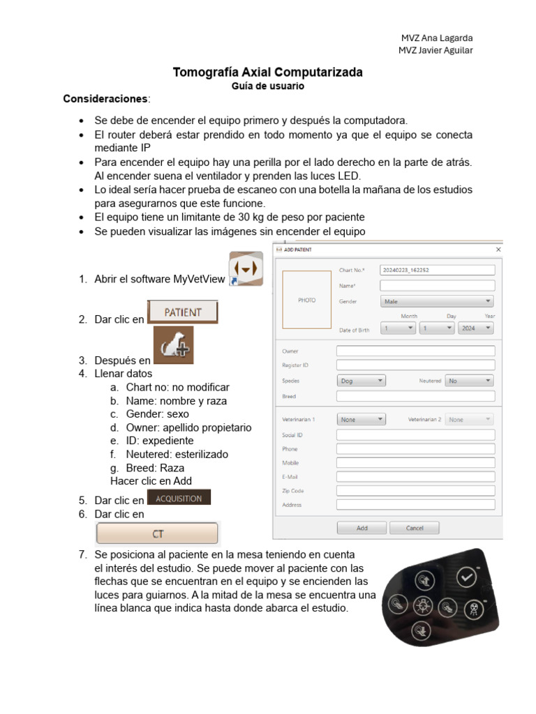Tomografía Axial Computarizada Guia de Usuario | PDF