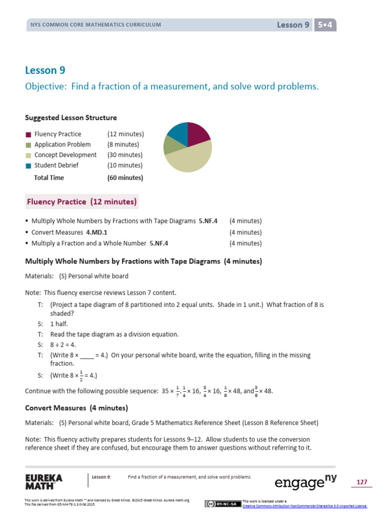 Math g5 m4 Topic C Lesson 9 | PDF
