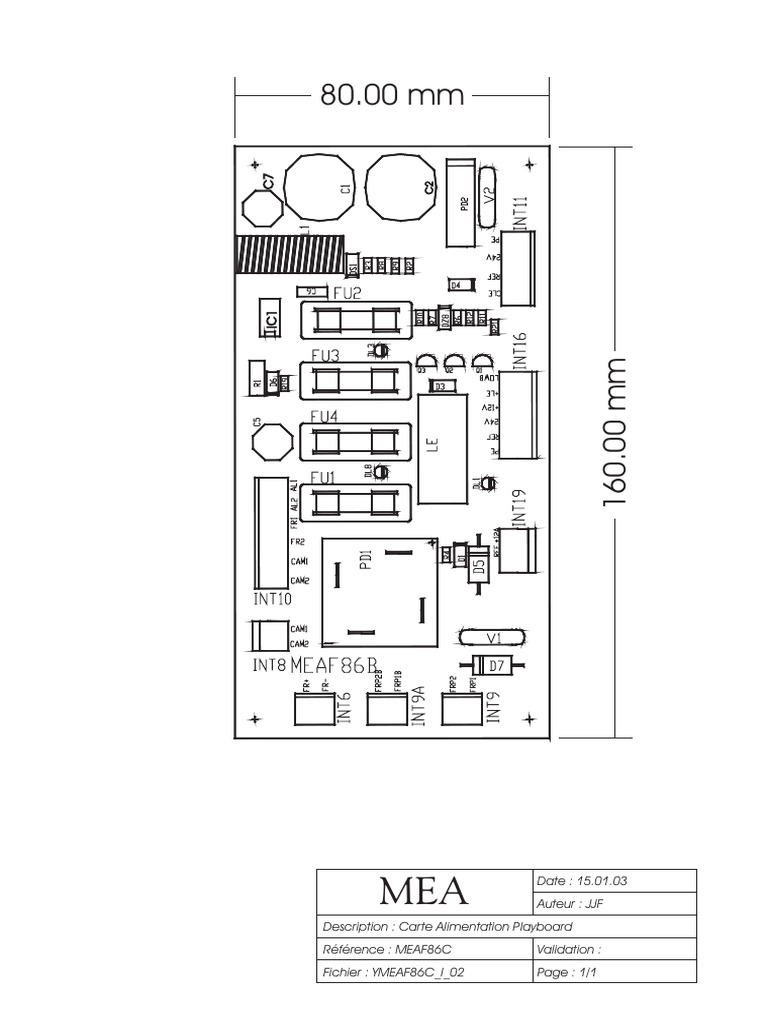 N°3 Implantation carte Alimentation | PDF