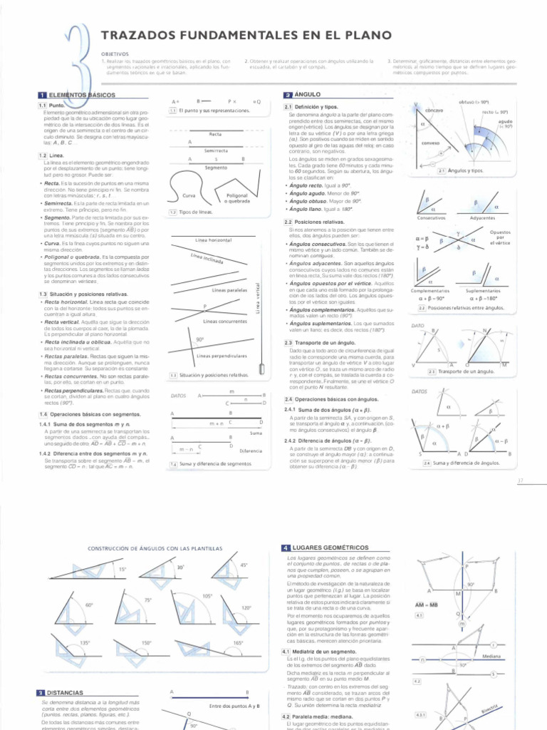 Trazados Fundamentales en El Plano | PDF