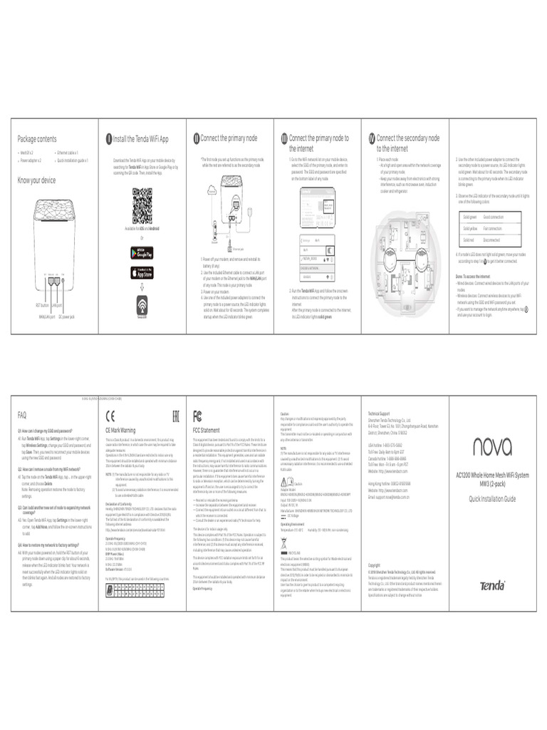Manual tenda mesh3f AC1200 User-manual-3836119 | PDF