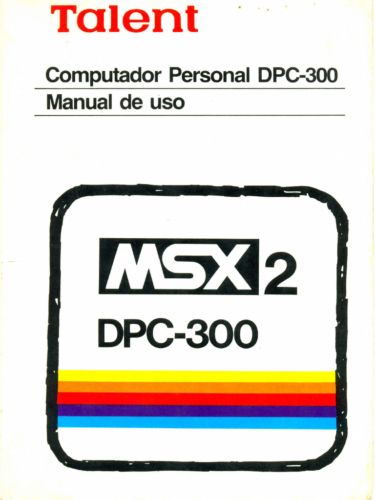 Manual Talent MSX DPC-300 Manual Del Usuario | PDF