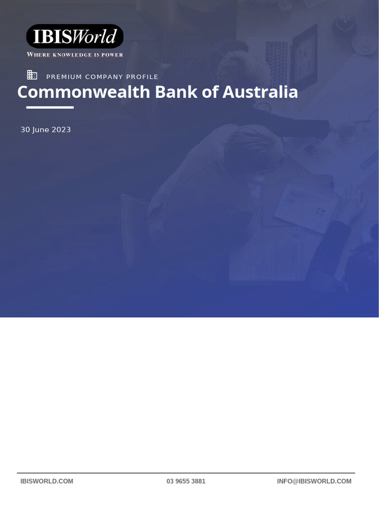 Commonwealth Bankof Australia | PDF