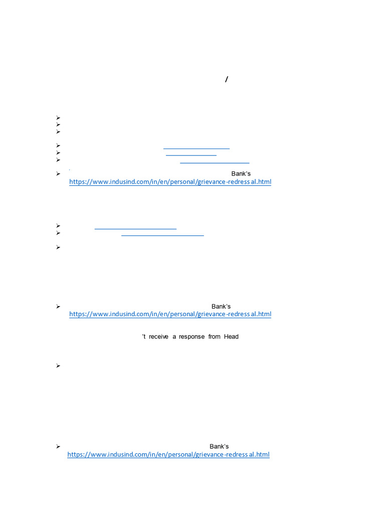 Grievance Redressal Mechanism | PDF