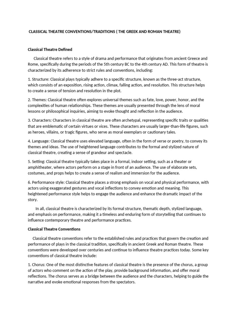 Tms 104 History of Drama and Theatre (Beginning To Medieval) | PDF ...