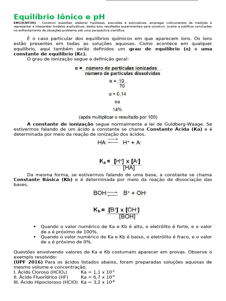 7-equilibrio-ionico-e-ph | PDF
