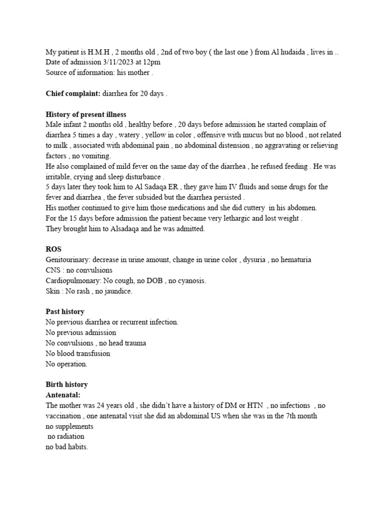 Examination, Gastro Ward 4 DR Sahar | PDF | Clinical Medicine | Self ...