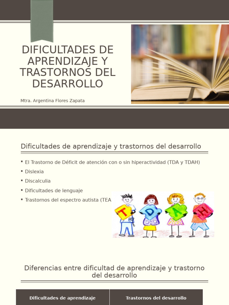Dificultades de Aprendizaje y Trastornos Del Desarrollo | PDF