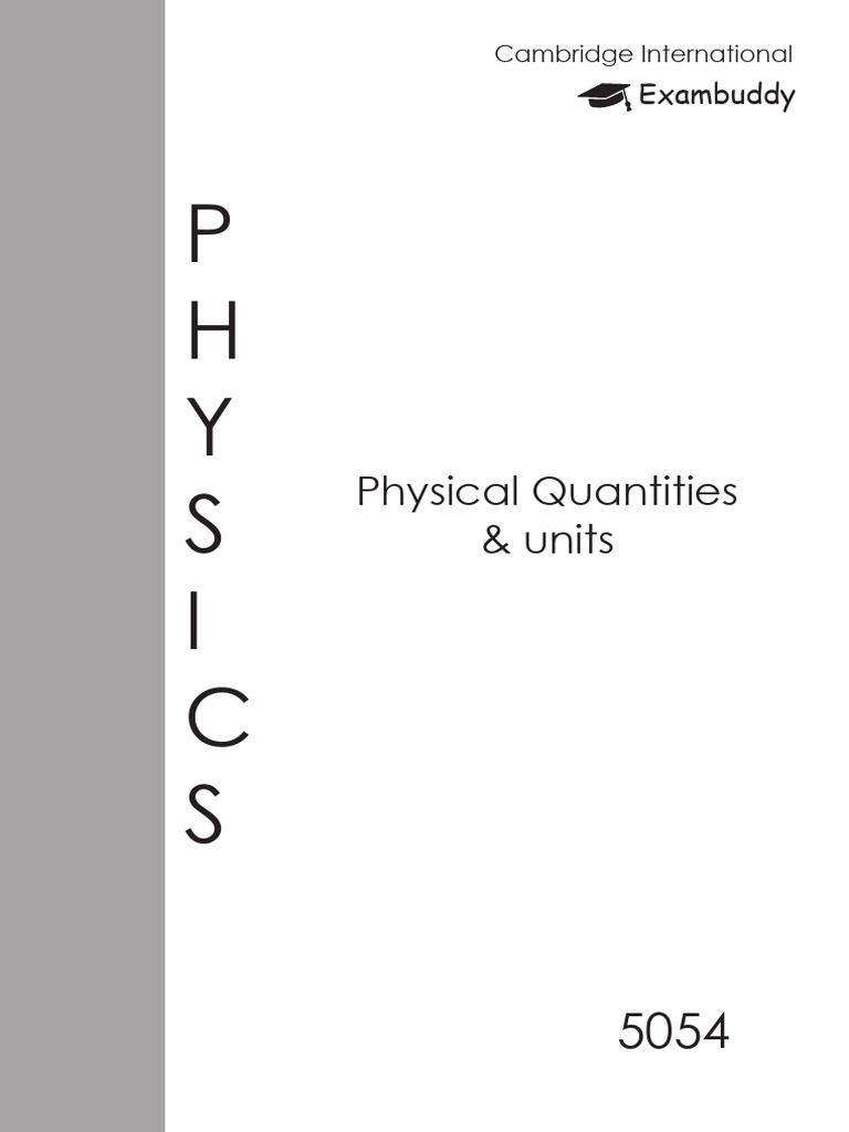 Ch-1 Physical Quantities and Units MCQ | PDF | Force | Science & Mathematics