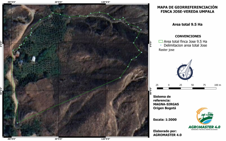 Mapa de Georreferenciación Finca Jose-Vereda Umpala | PDF