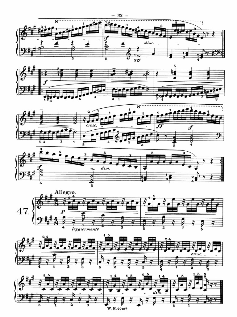 Czerny-Germer - 47 Estudos Vol.1 | PDF