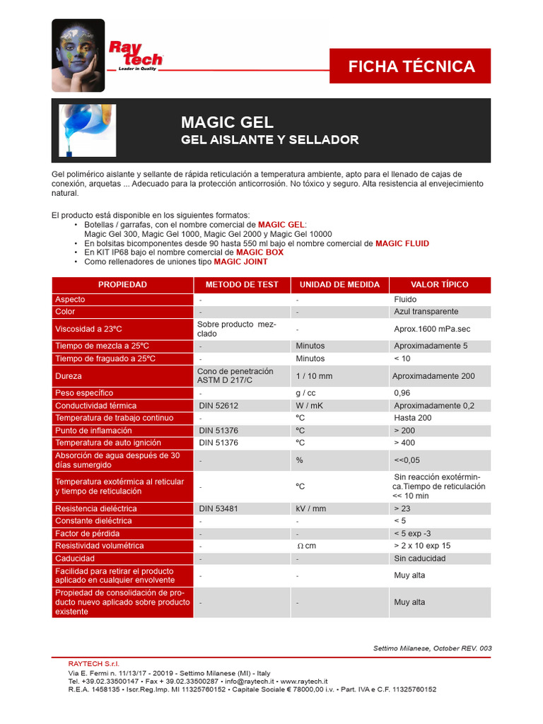 FT Magic Gel Esp Magic Gel | PDF