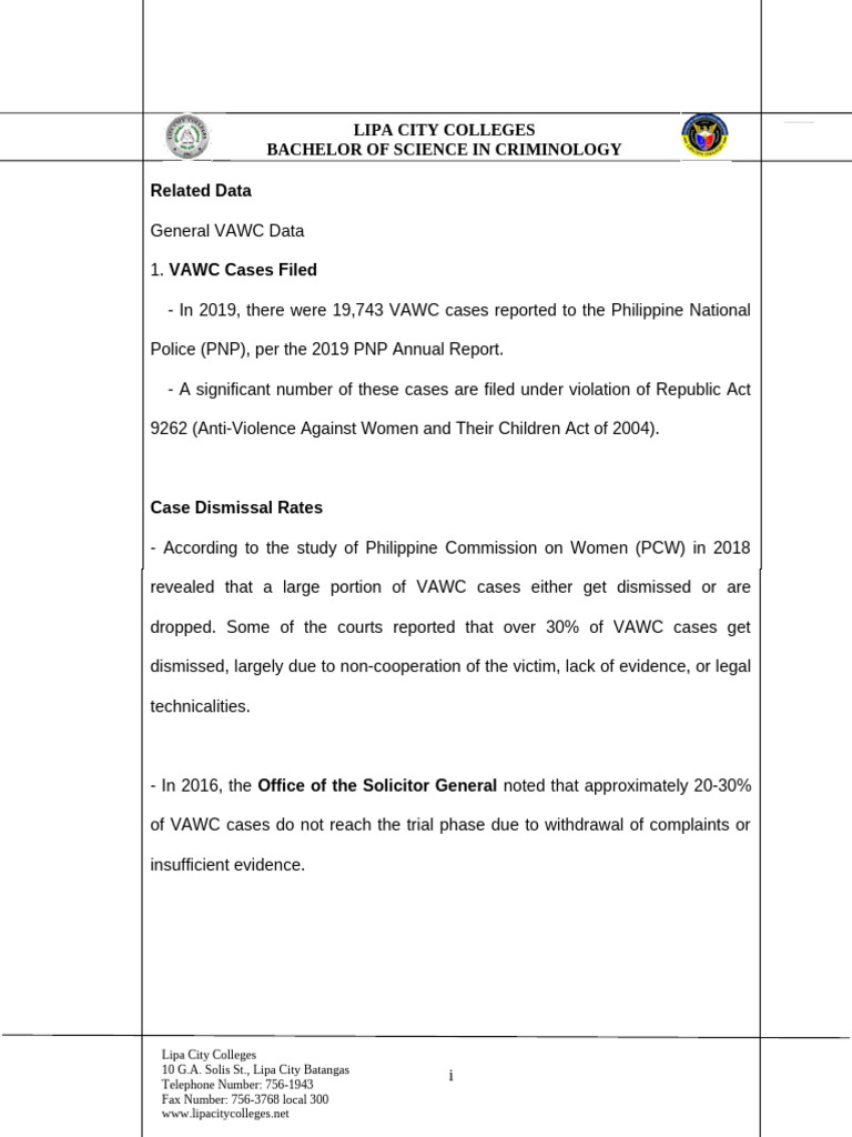 Vawc Data | PDF