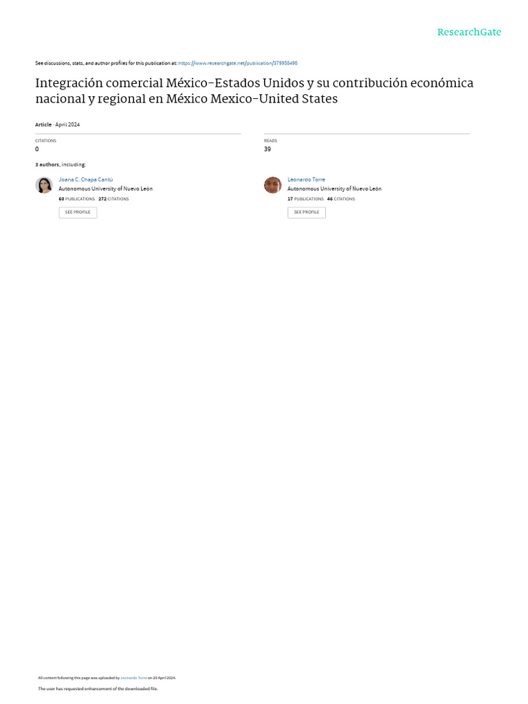 Integración Comercial - Mx-EU | PDF