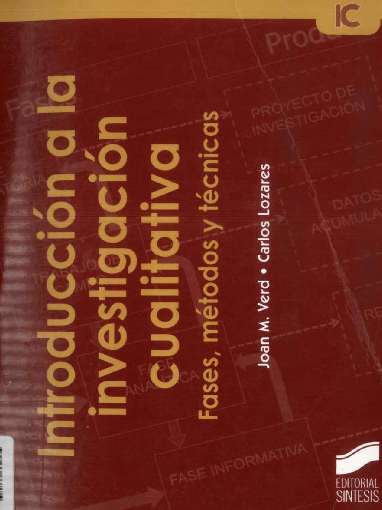 I. Cualitativa (Verd y Lozares, 2016) | PDF