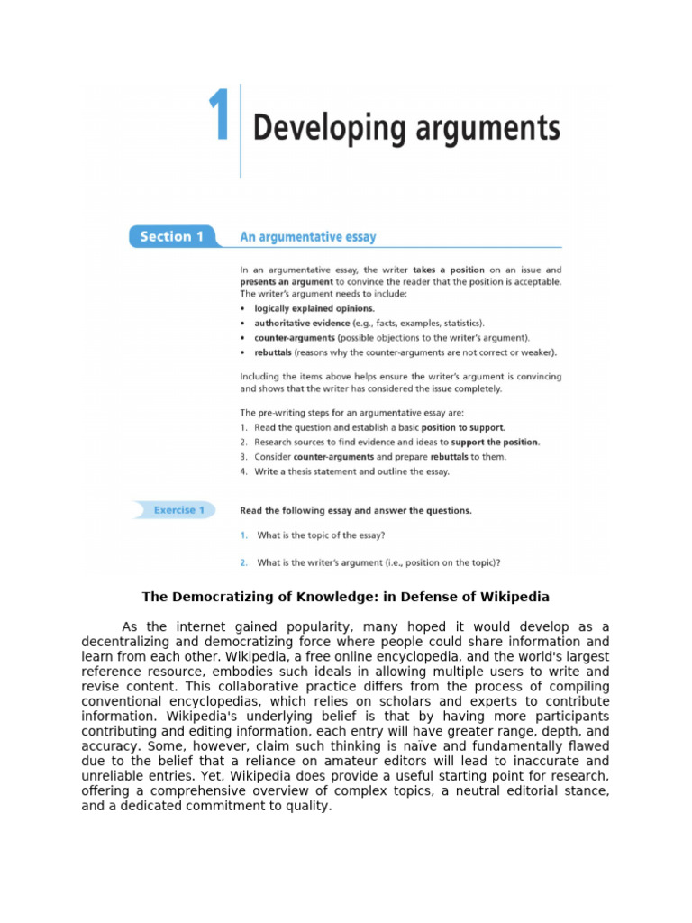 Argumentative Essay | PDF