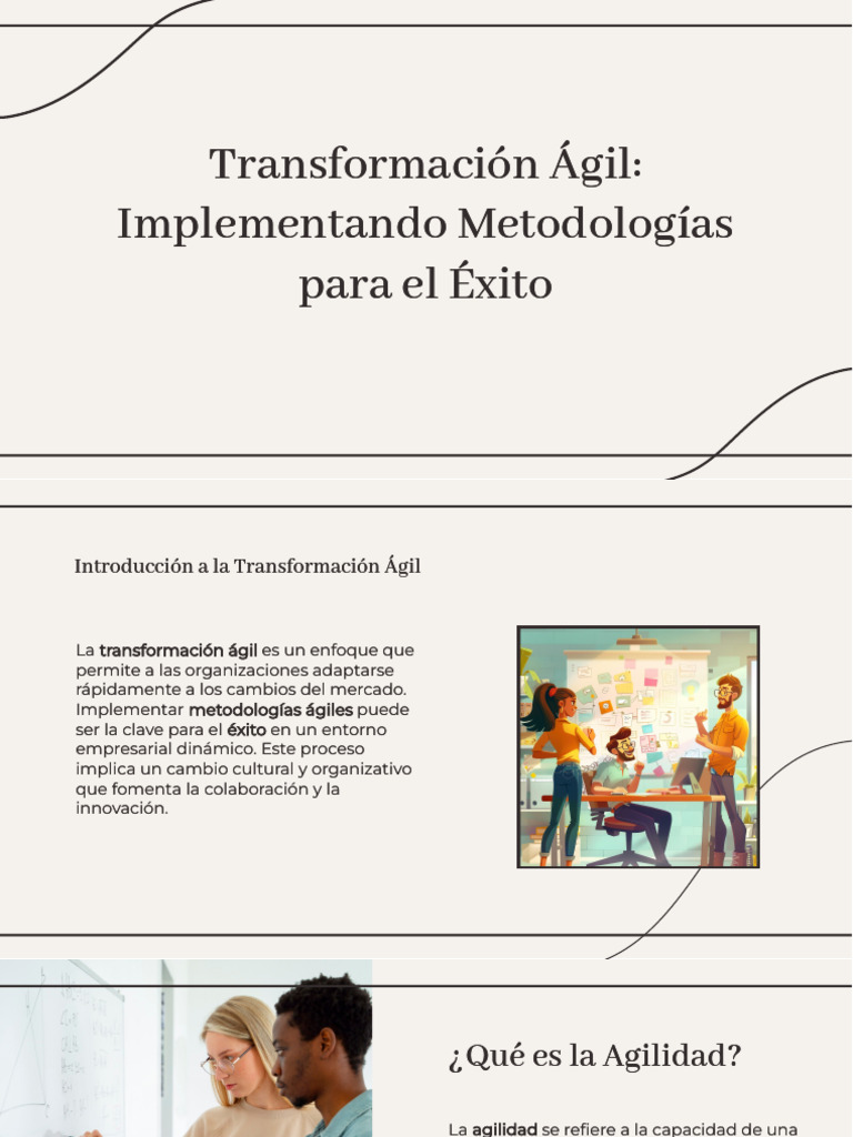 Transformacion Agil Implementando Metodologias para El Exito | PDF