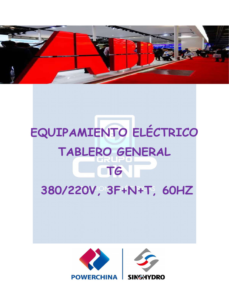 Equipamiento Eléctrico Tablero General TG 380/220V, 3F+N+T, 60HZ | PDF