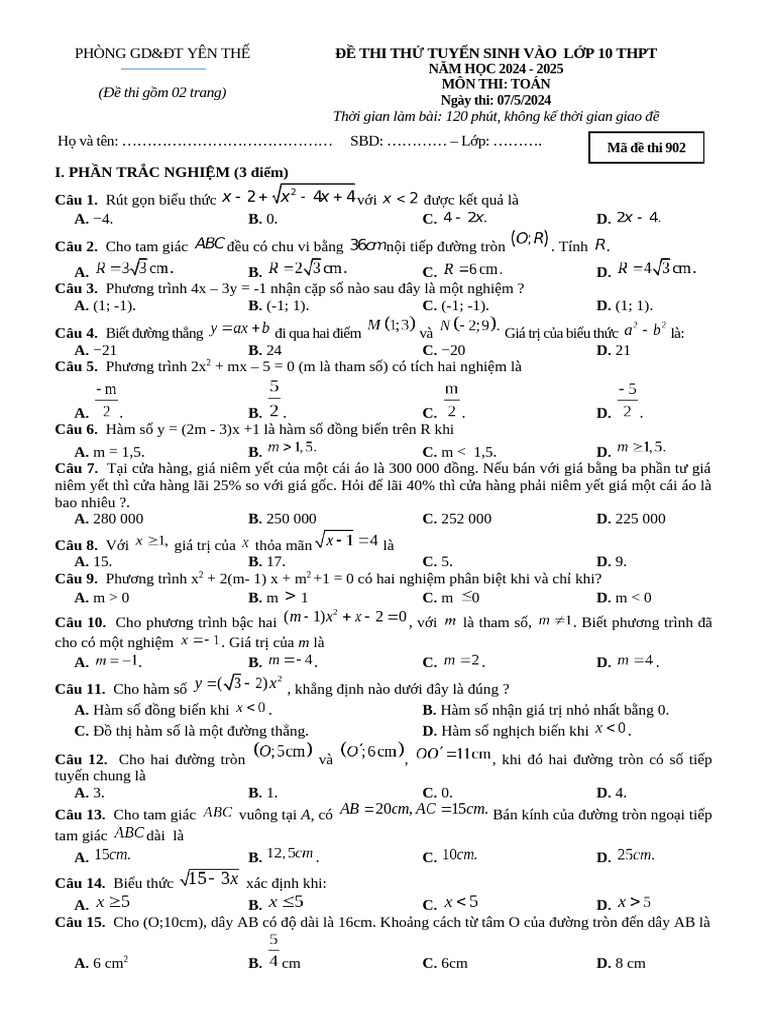 DE_TOAN_THI_THU_VAO_10__LAN_1__MA_DE_902__96887 | PDF