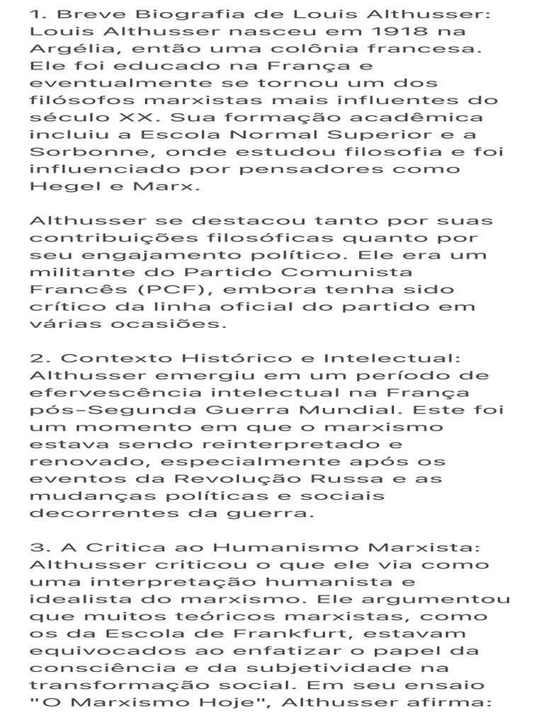 Fundamentos Teóricos Althusser | PDF