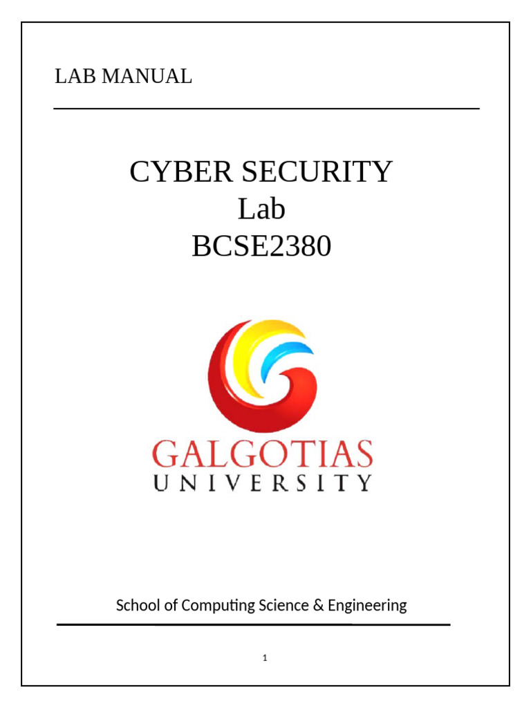 Lab Manual-CYBER_SECURITY | PDF