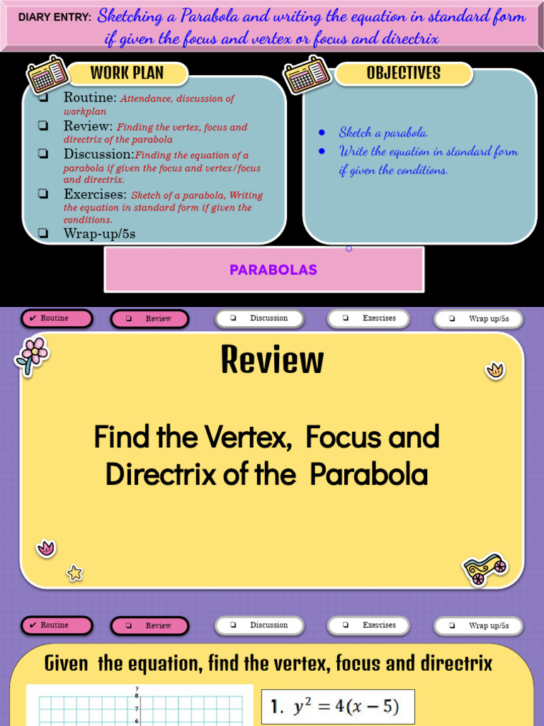 WEEK 4 Day 4-5 Parabola | PDF